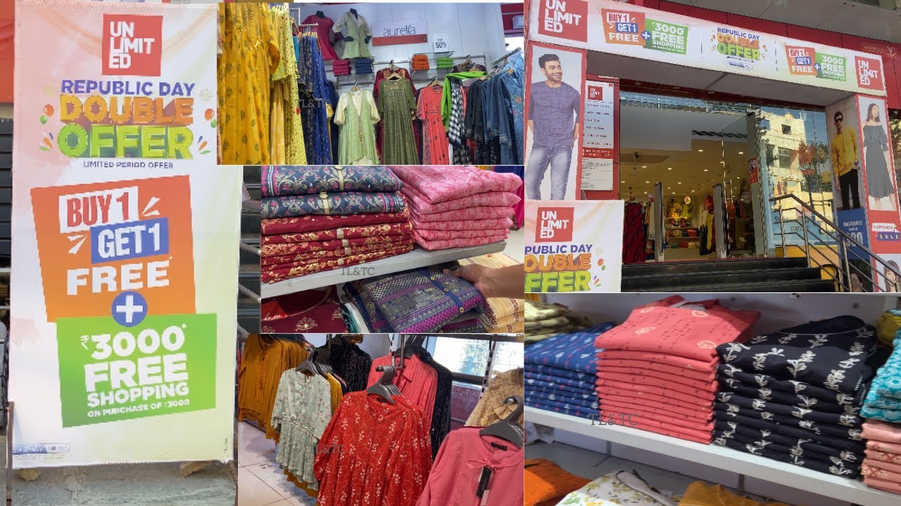 Unlimited fashion store Republic Day Mega Double Offer - YouTube