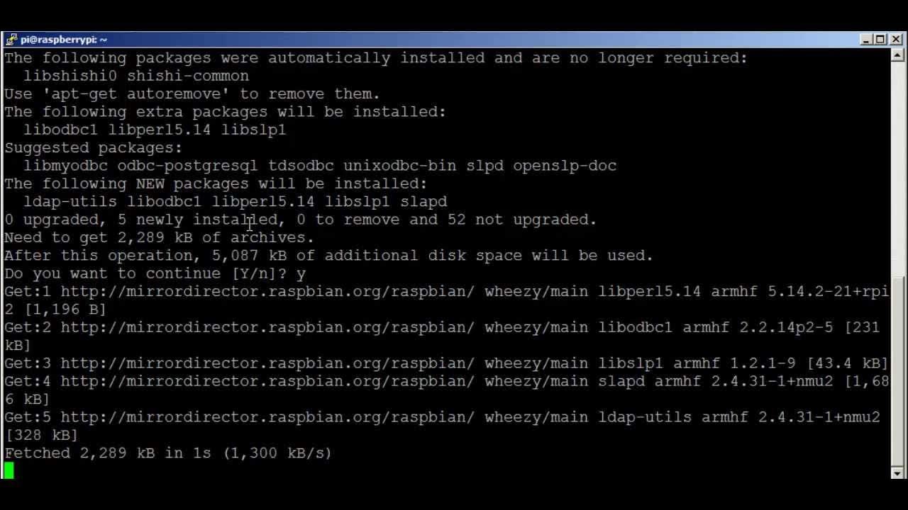 Raspberry Pi Setting up the openLDAP Server - YouTube