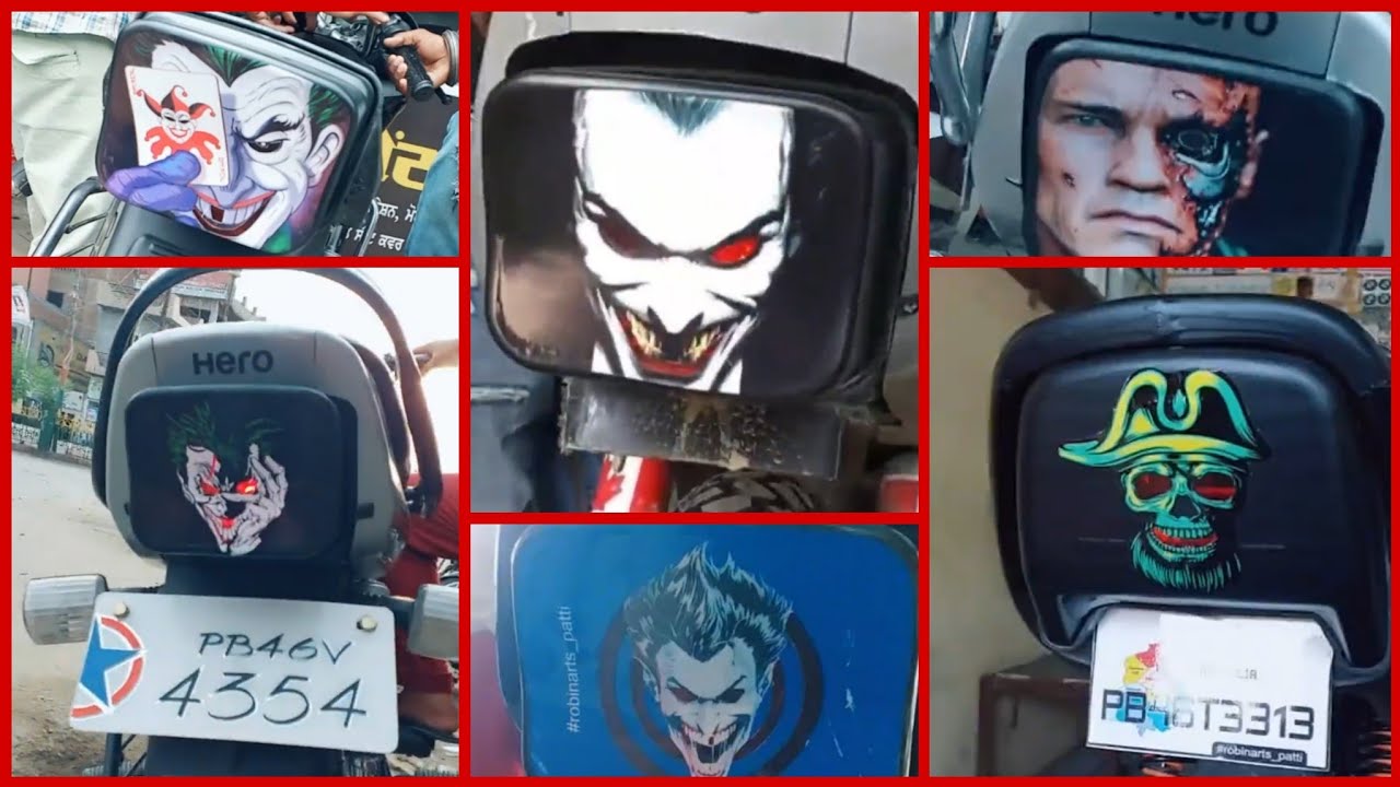 Backlite Bike Art Stickers Trending Splendor modified Splendor design ...