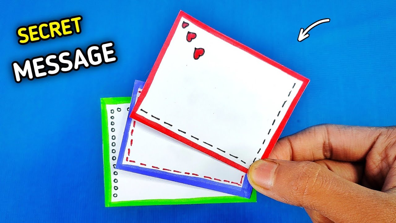 How To Make Secret Message Card 🤫 - YouTube