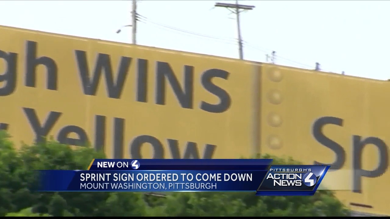 Mayor orders 'eyesore' Mount Washington sign to be taken down - YouTube