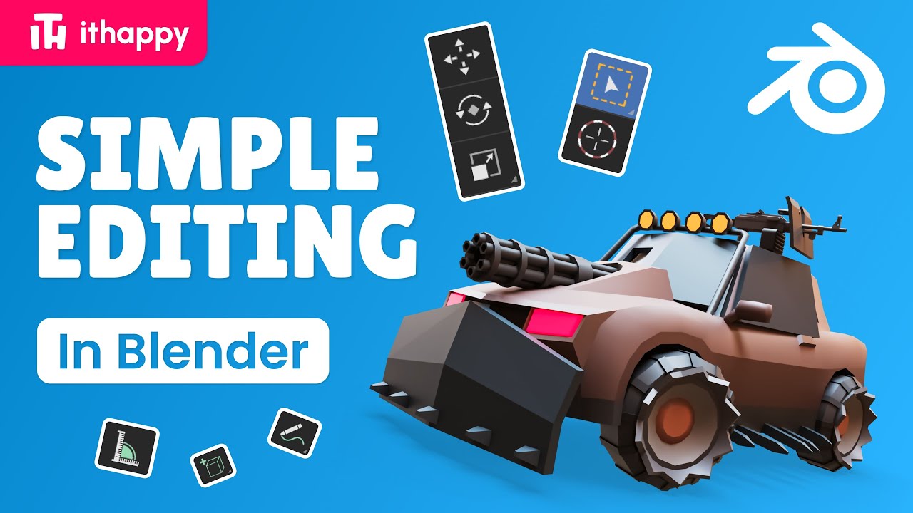 Simple Editing of 3D Models in Blender | For Beginners - YouTube