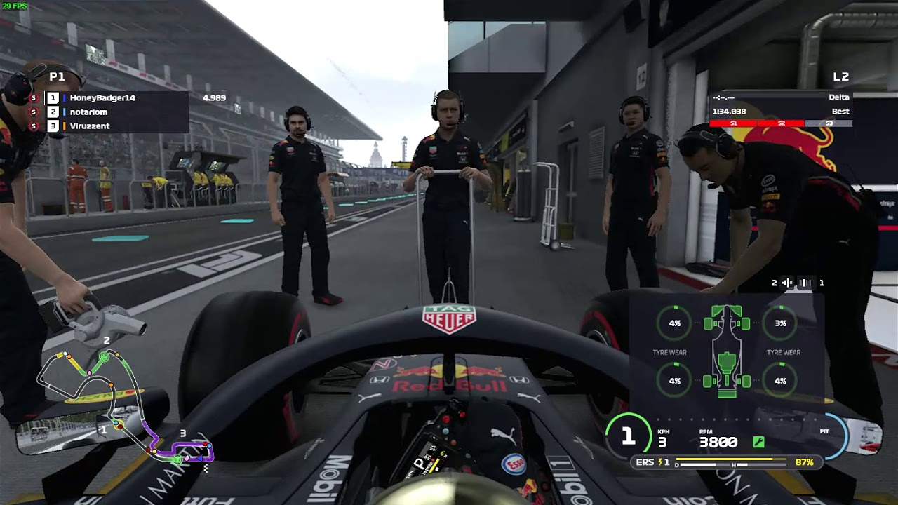 F1 2019 Onboard HoneyBadger14 RUSSIA QUALY Liga Diamante 17 12 2019 ...