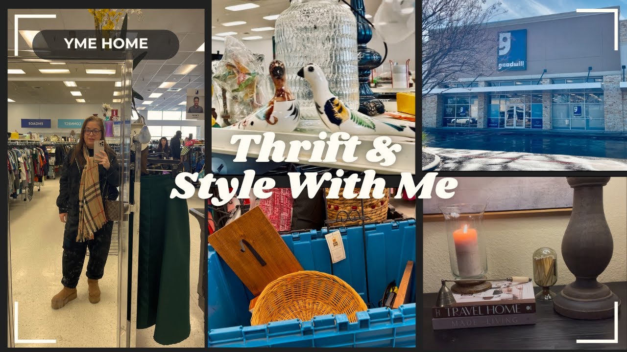 THRIFT & STYLE NEUTRAL HOME DECOR WITH ME / GOODWILL Thrifting Trip ...