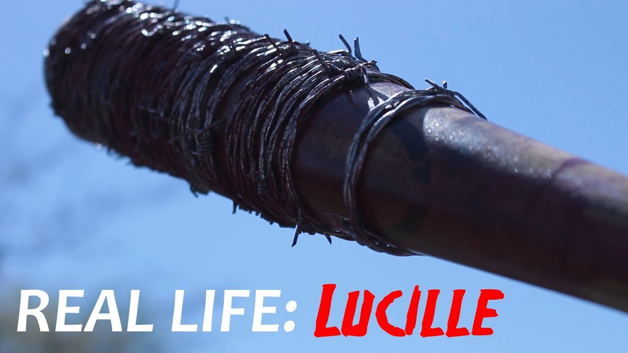Real Life The Walking Dead Lucille Bat Review and Crushing Objects Test ...
