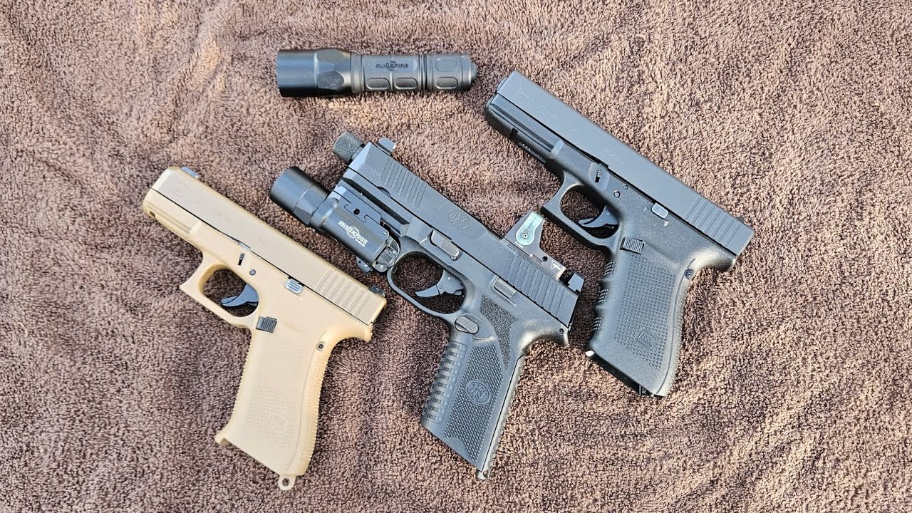 Glock 21 vs. Glock 19x vs. FN 545 Tactical. (Can you over accessorize ...