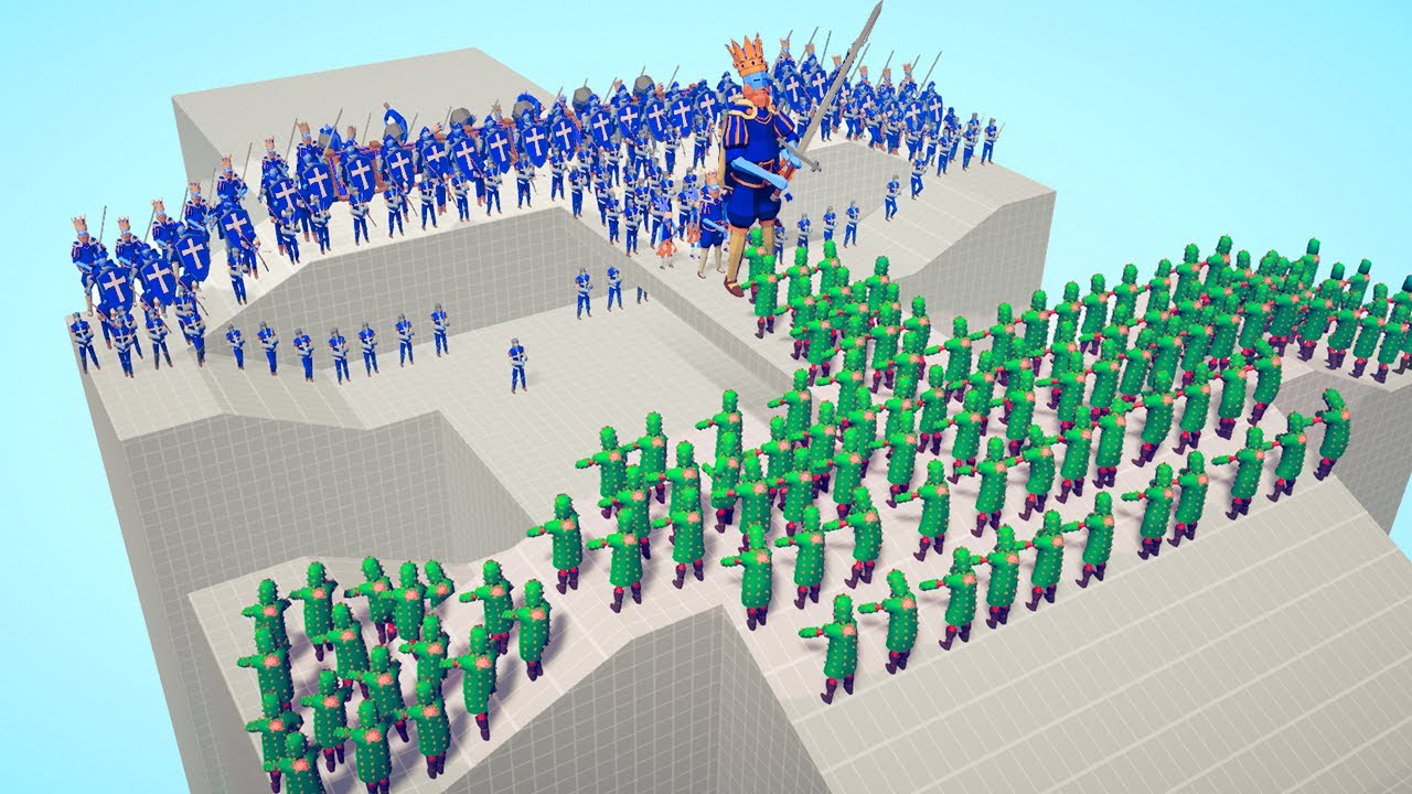 CACTUS ARMY 100x 🌵 vs ⚔️ 100x EVERY TEAM UNITS / Totally Accurate ...