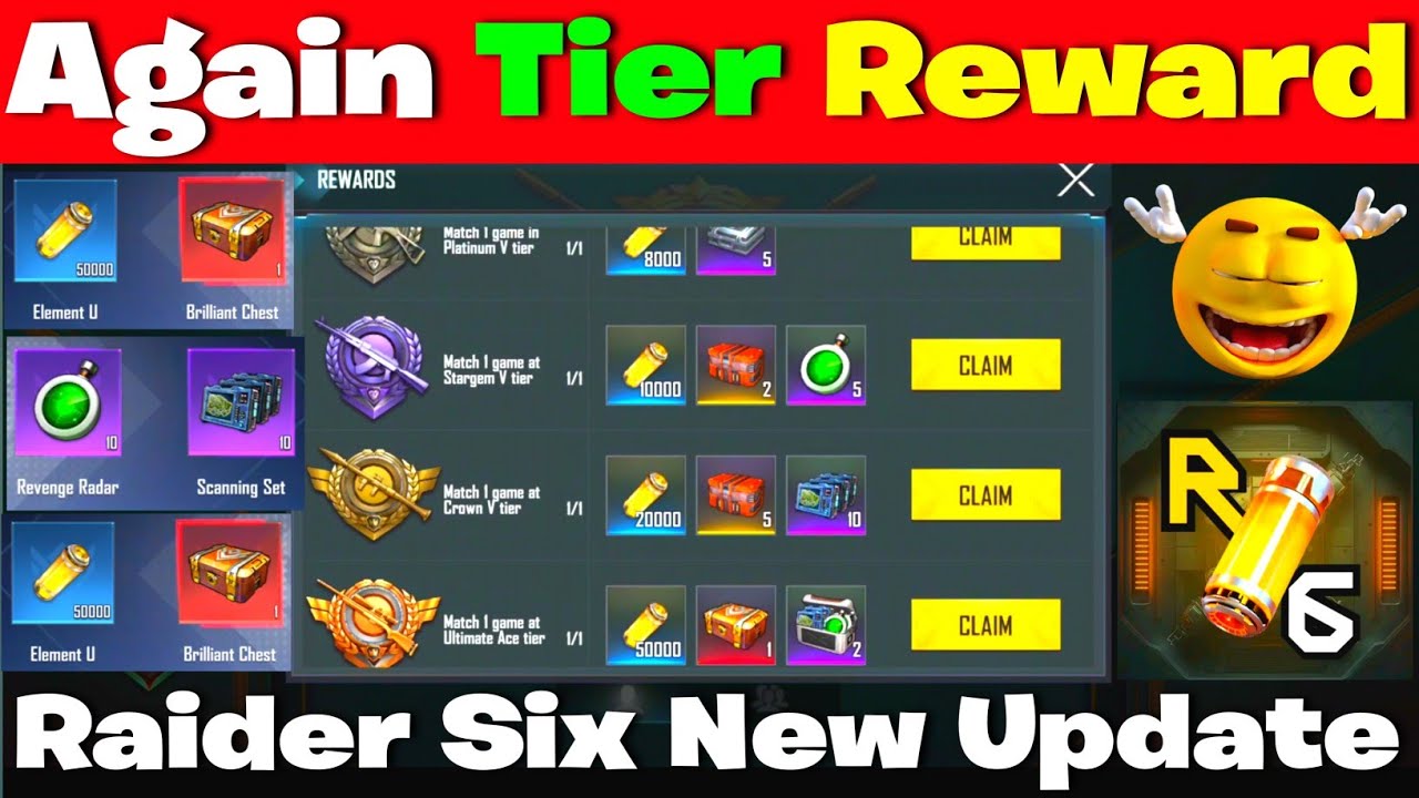 Raider Six Tier Reward Again Received | Raider Six Player's Good News ...