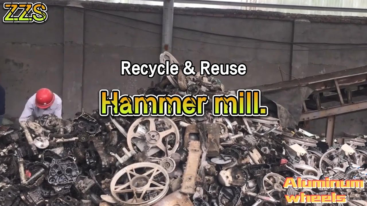Aluminum wheels processing and recycling. / Scrap steel crushing line ...