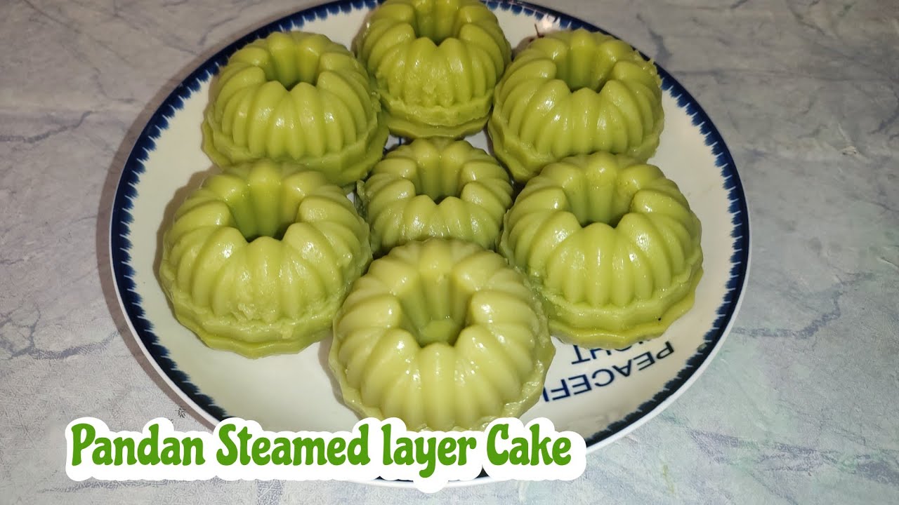 Steamed Pandan layer Cake Recipe| Pandan Cake recipe Easy | pandan Cake ...
