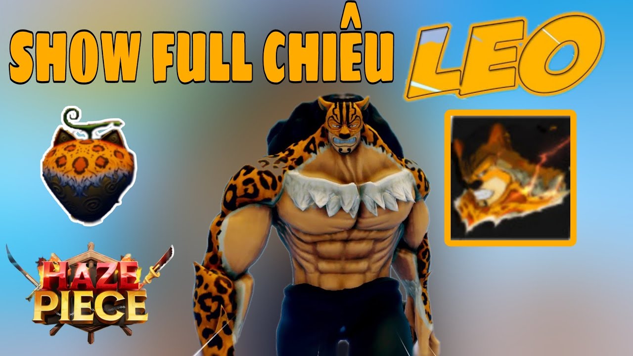 Roblox || Show Full chiêu trái Báo ( Leopard) || Haze Piece - YouTube
