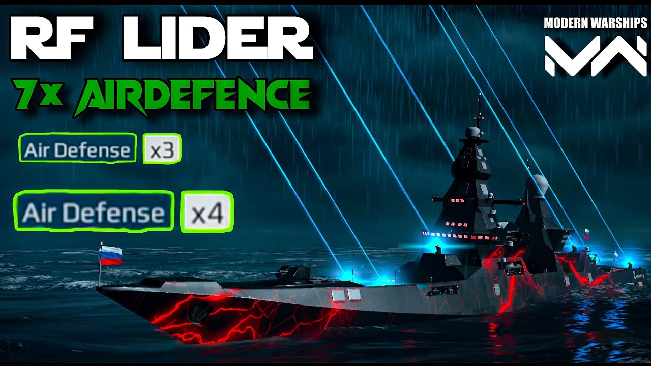 Rf Lider (Project 23560) Got Buffed (7× Airdefence ) Modern Warships ...
