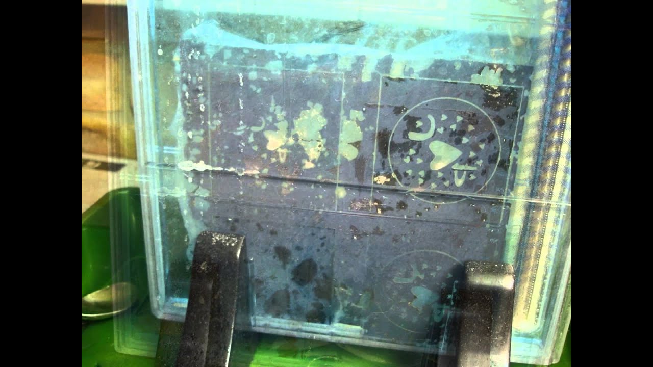 Simple GOBO image made using copper bubble etch - YouTube