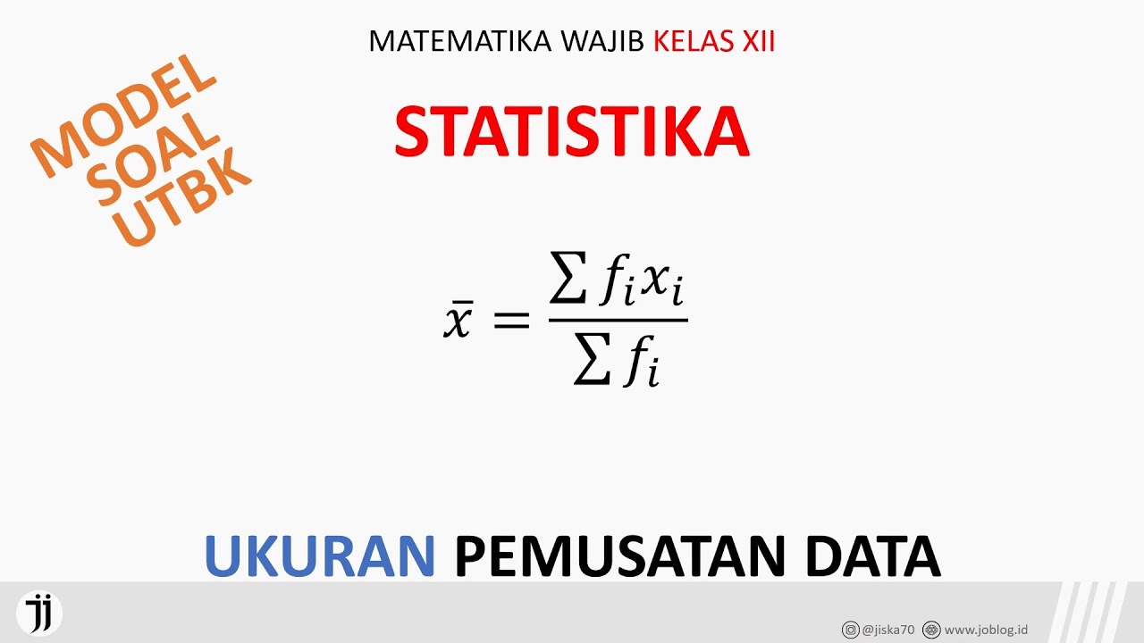 Bahas Model Soal UTBK Rata-Rata Data Tunggal dan Rata-Rata Gabungan ...