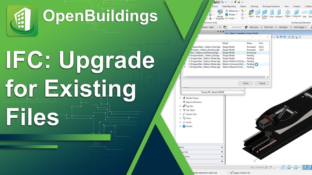 OpenBuildings Designer Update 10 | IFC: Upgrade for Existing Files - YouTube