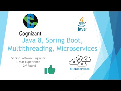 Cognizant | Round 2 | Java Interview Questions with Answers | Microservices | Java8 | Spring ...