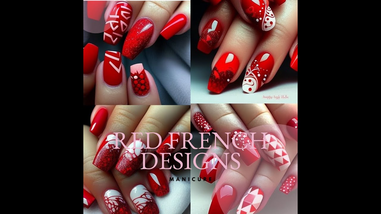 Bold and Beautiful: Red French Manicure Designs for a Summertime ...