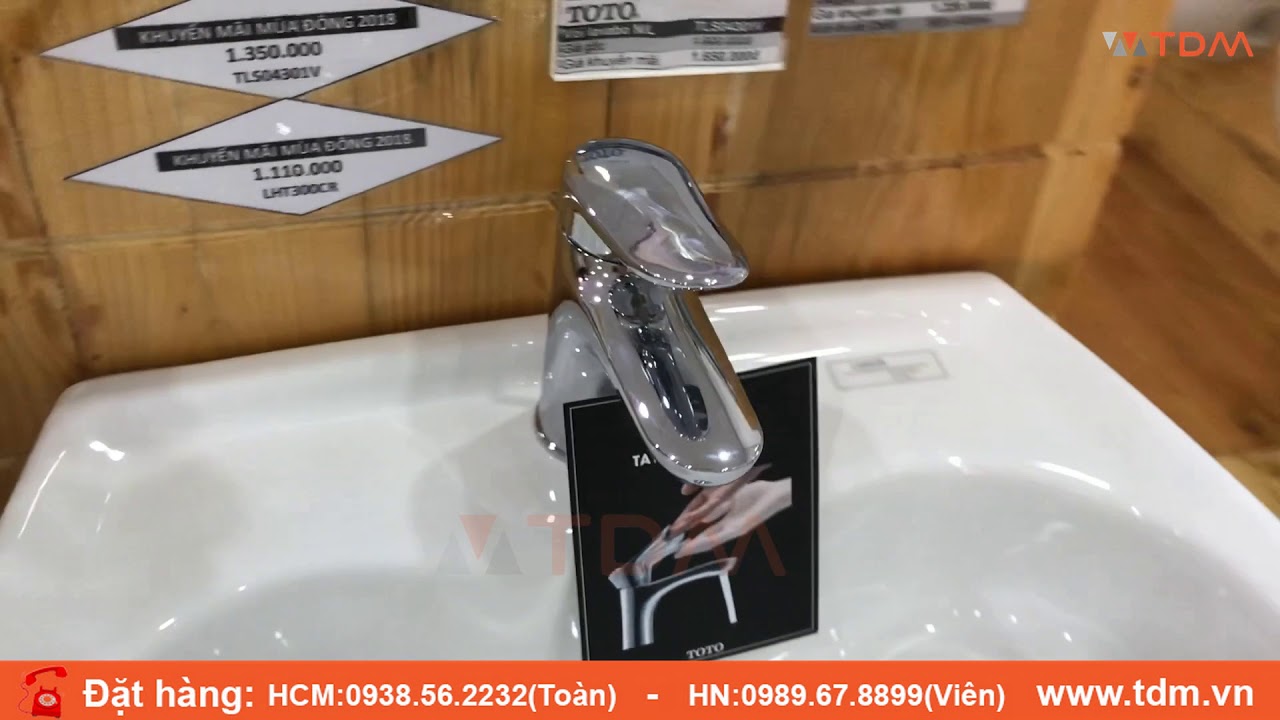 TDM.VN | Review lavabo TOTO LHT300CR gắn tường + vòi chậu rửa mặt ...