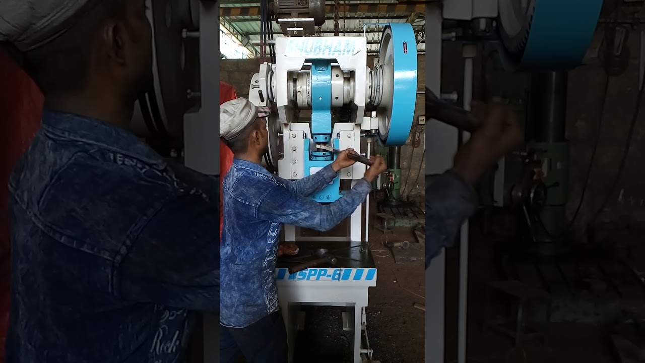"Shubham"- How to adjust ram in power press - YouTube