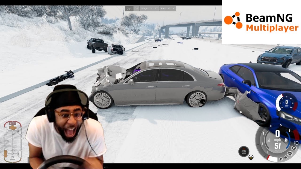 Snow driving in BeamNG.Drive feels like real life lmaooo - YouTube