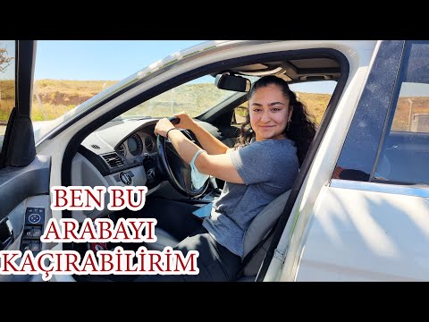 SÜHEYLAYA DREKSİYON EĞİTİMİ / ARABA KULLANMAYI ÖĞRENİYOR /KALDIRIMA ÇIKTI