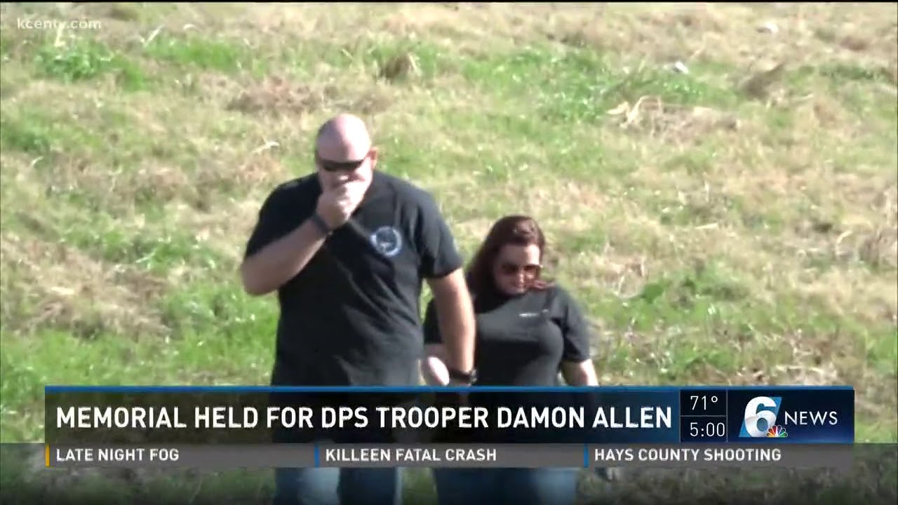 Memorial held for DPS Trooper Damon Allen - YouTube