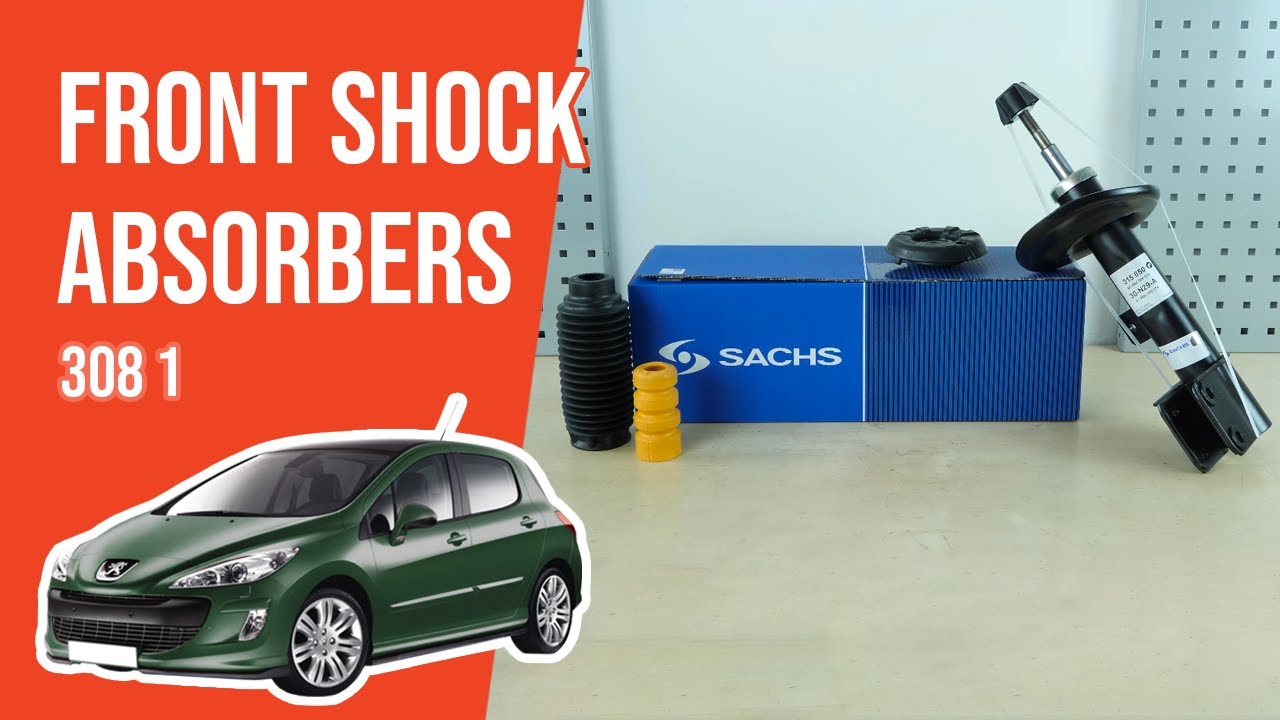 How to replace the front shock absorbers Peugeot 308 mk1 ➿ - YouTube