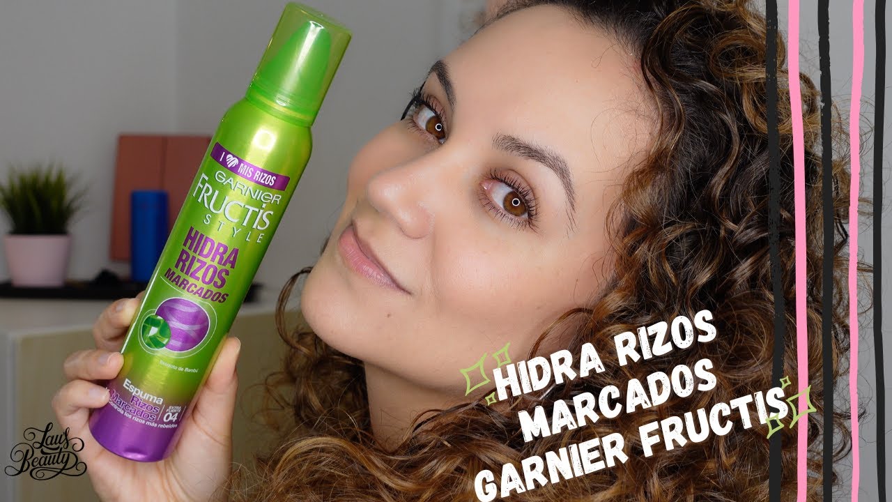ESPUMA HIDRA RIZOS MARCADOS DE GARNIER FRUCTIS! Fijación máxima? 🤔 ...