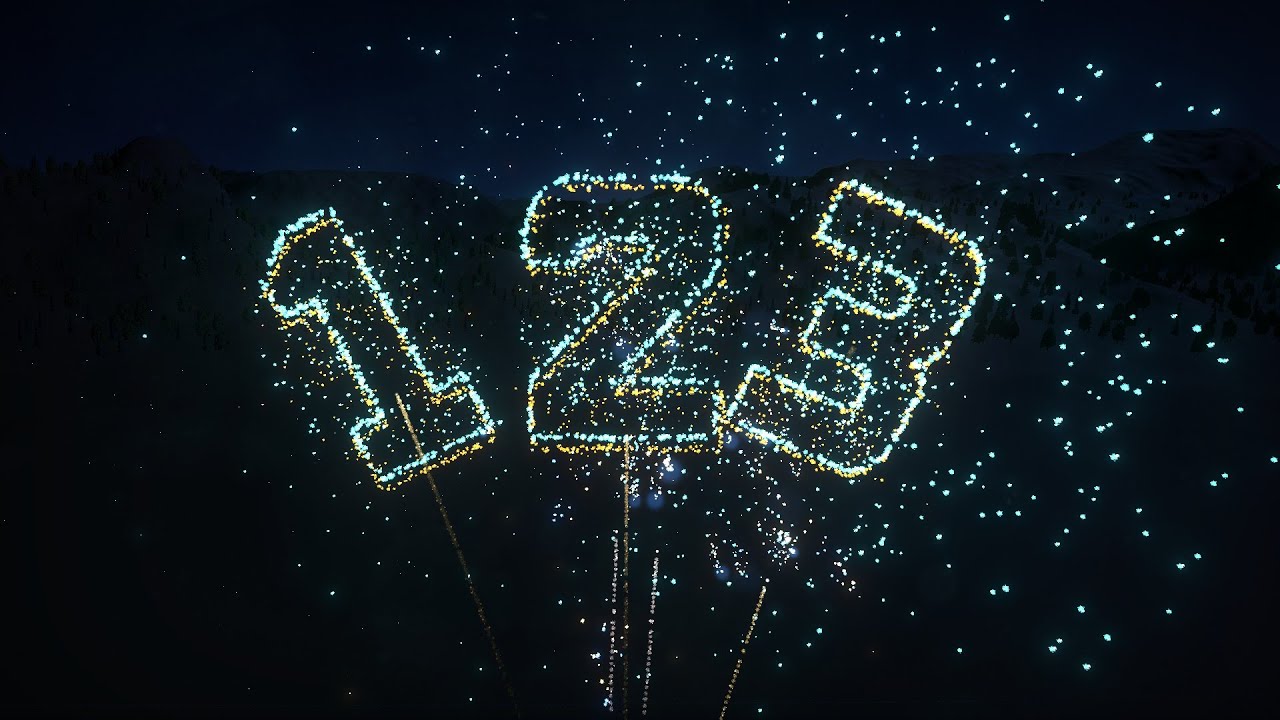 Planet Coaster ¦ 'Chandelier' Firework Display - YouTube