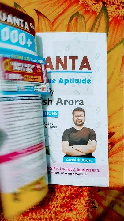 Quanta By Ashish Arora |Best book for Banking Exams |SBI PO/Clerk 2022 - YouTube