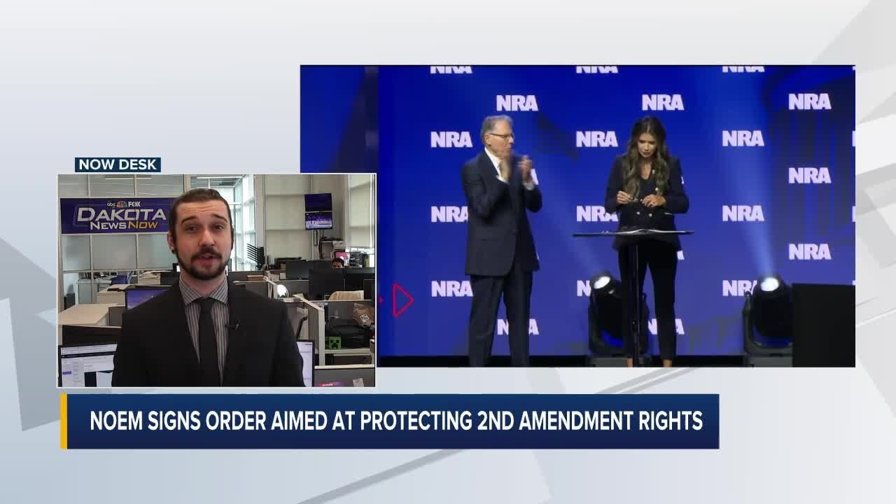 Gov. Noem signs executive order protecting second amendment rights ...