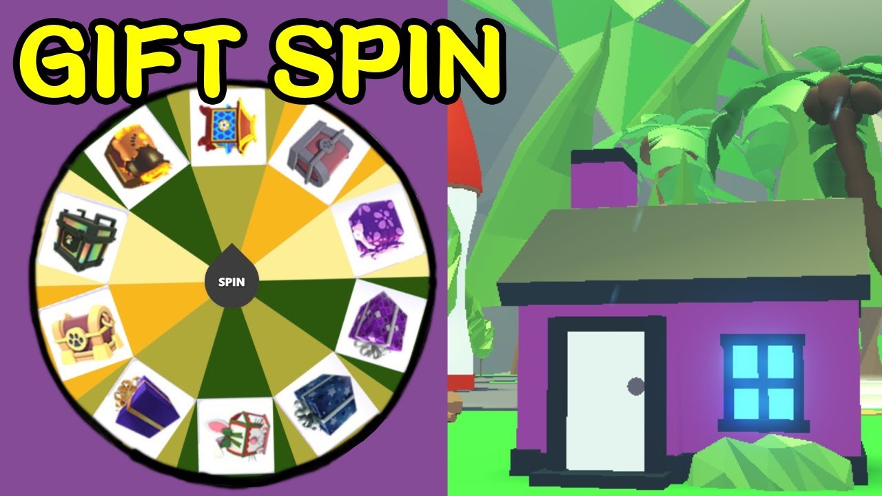 Spinning A Wheel to Rebuild the Old Tiny Home In Adopt Me - YouTube