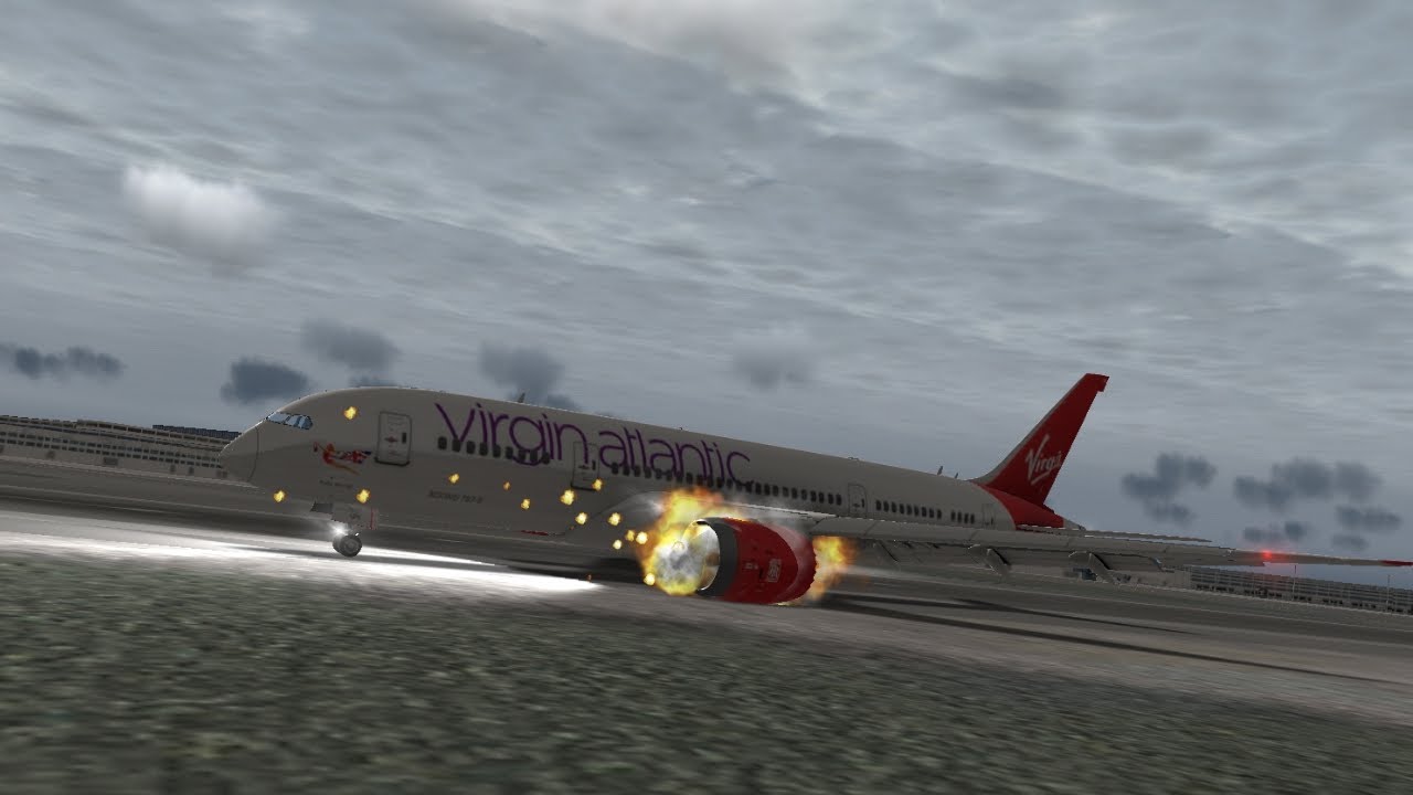 Virgin Atlantic B787 Thrust reversal,Spoiler And Brake Failure ...