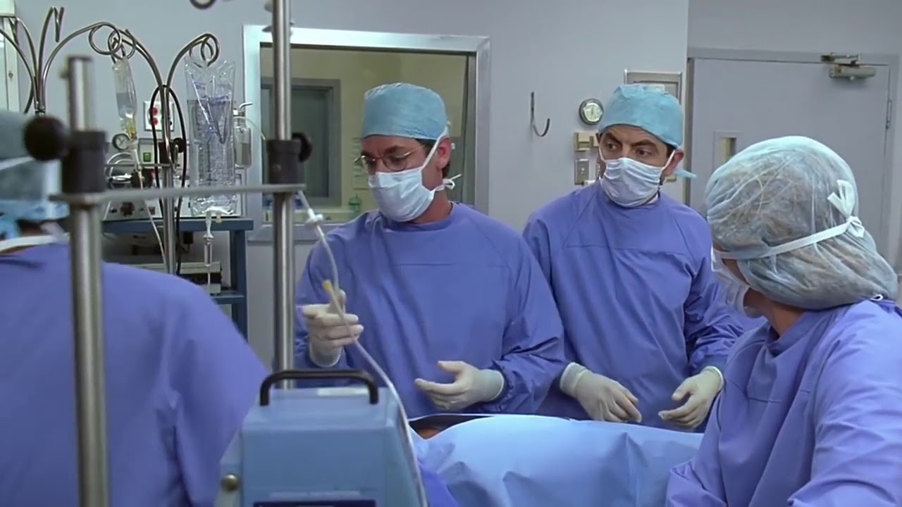 Mr bean in USA as surgeon - YouTube