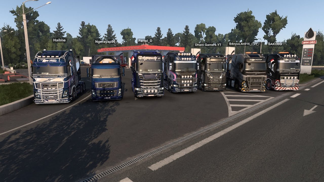#267. Euro Truck Simulator 2 Convoy - YouTube
