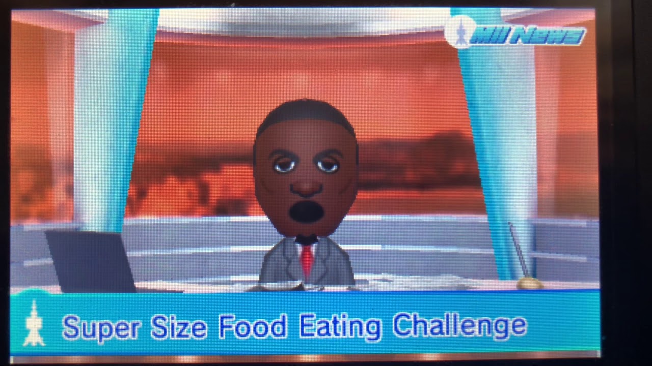 Tomodachi Life - Mii News - Super Size Food Eating Challenge - Day 1 ...