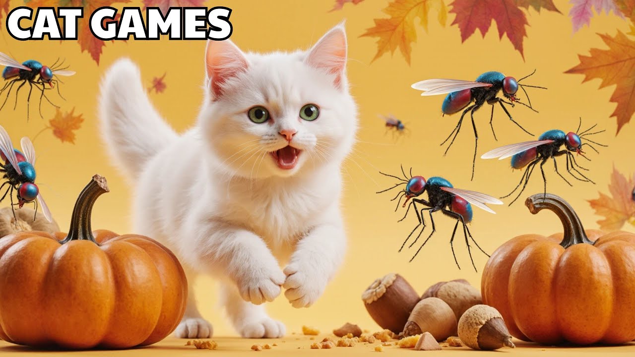 CAT Games | Ultimate Cat TV Compilation Vol 3 | 3 HOURS 🐝🐞🦋🦎🦜🐜🐭🧵 - YouTube