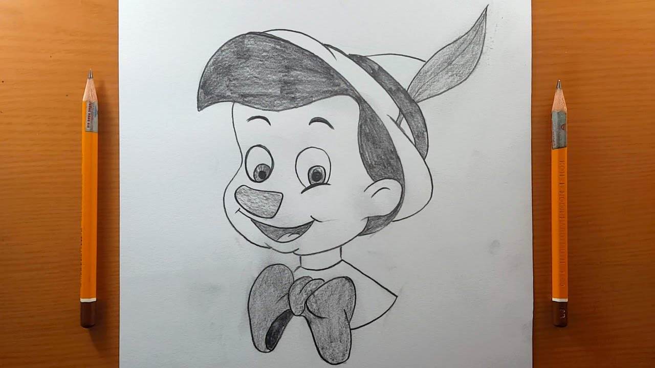 Come disegnare Pinocchio facile e come realizzare disegni Pinocchio a ...