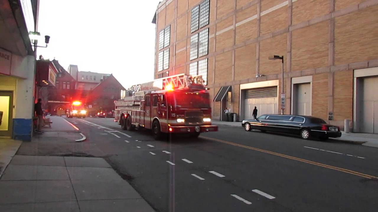 Boston Fire Ladder 15 & Engine 33 Responding - YouTube