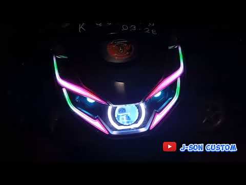 Pasang BILED TURBO SE di PCX 160 || Alis RGB Android AES HURACAN || Demon Eye / Devil Eye RGB ...