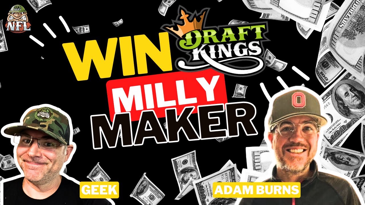 Win the NFL DraftKings Milly Maker with these Secrets | DFS Strategy ...