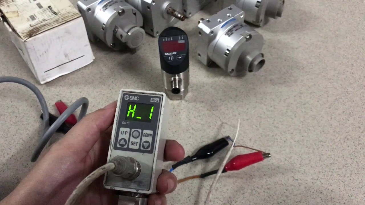 SMC pressure sensor - YouTube