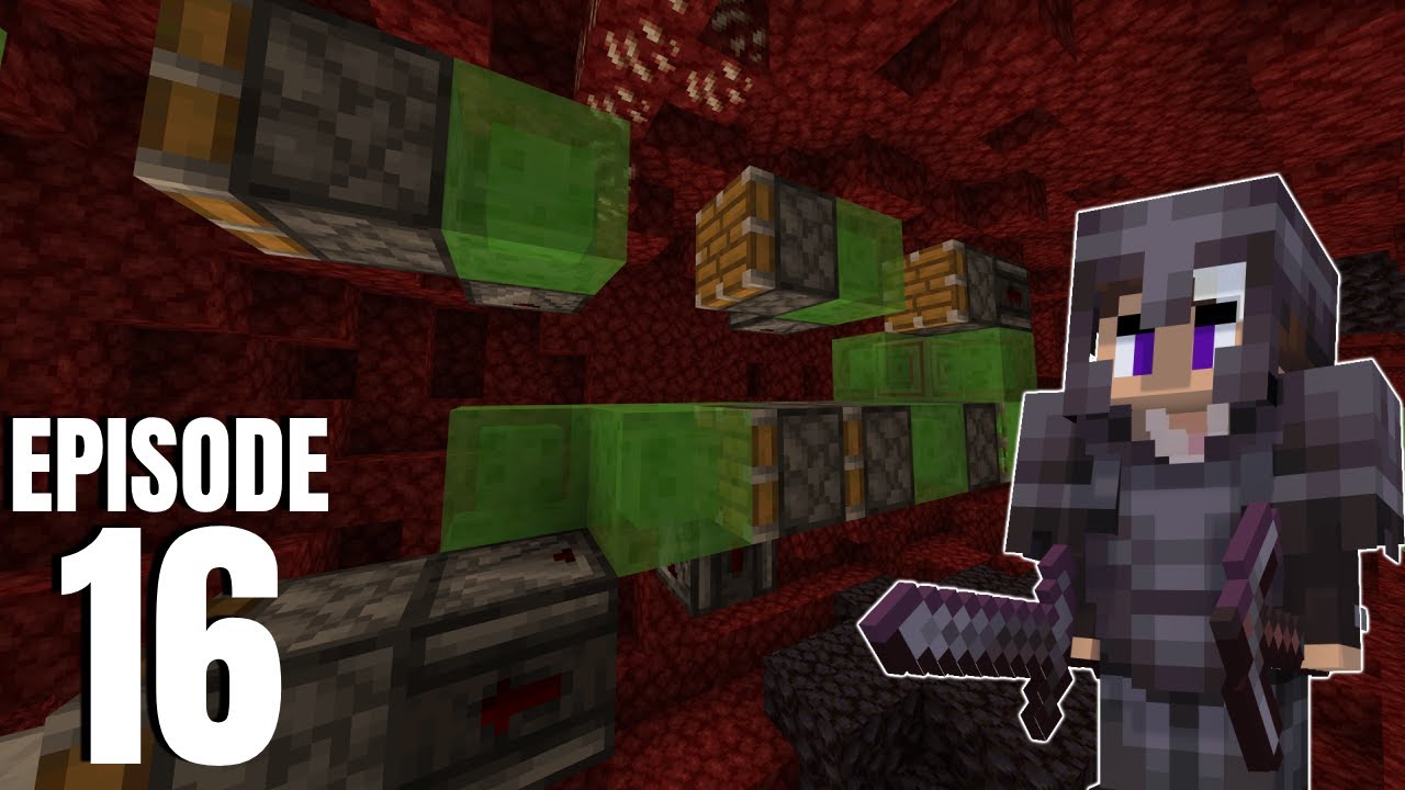 The Netherite Mining Machine! - Let's Play Minecraft 16 - YouTube