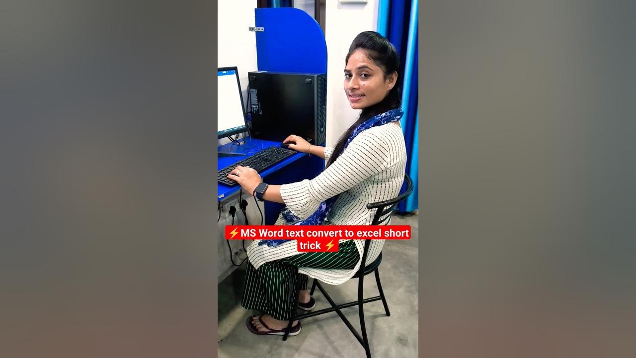 Ms Word Text Convert To Excel Short Trick 🔥😲 Viral Excel Shortvideo Exceltips Computer