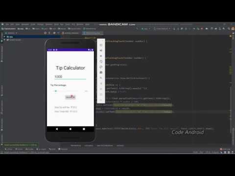 TIP CALCULATOR APP || SEEKBAR || PART 2 || ANDROID STUDIO(version 3.6.1) || CODE ANDROID ...