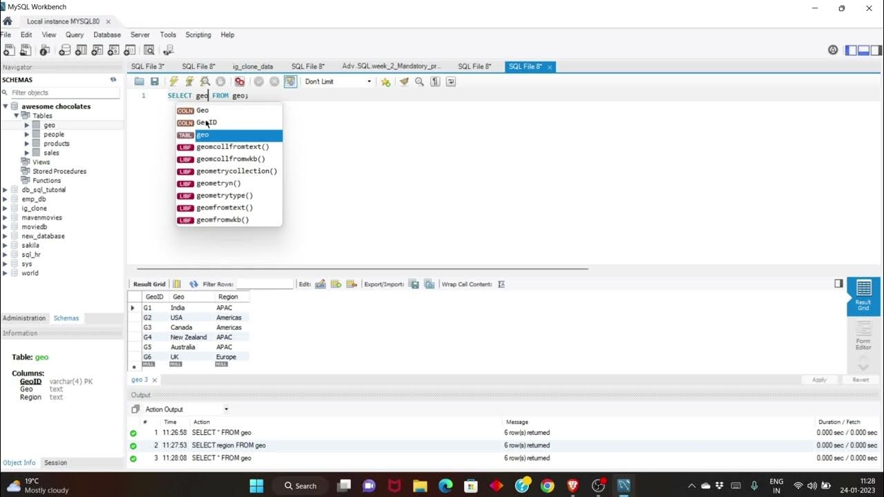 SQL SELECT & FROM CLAUSES - YouTube