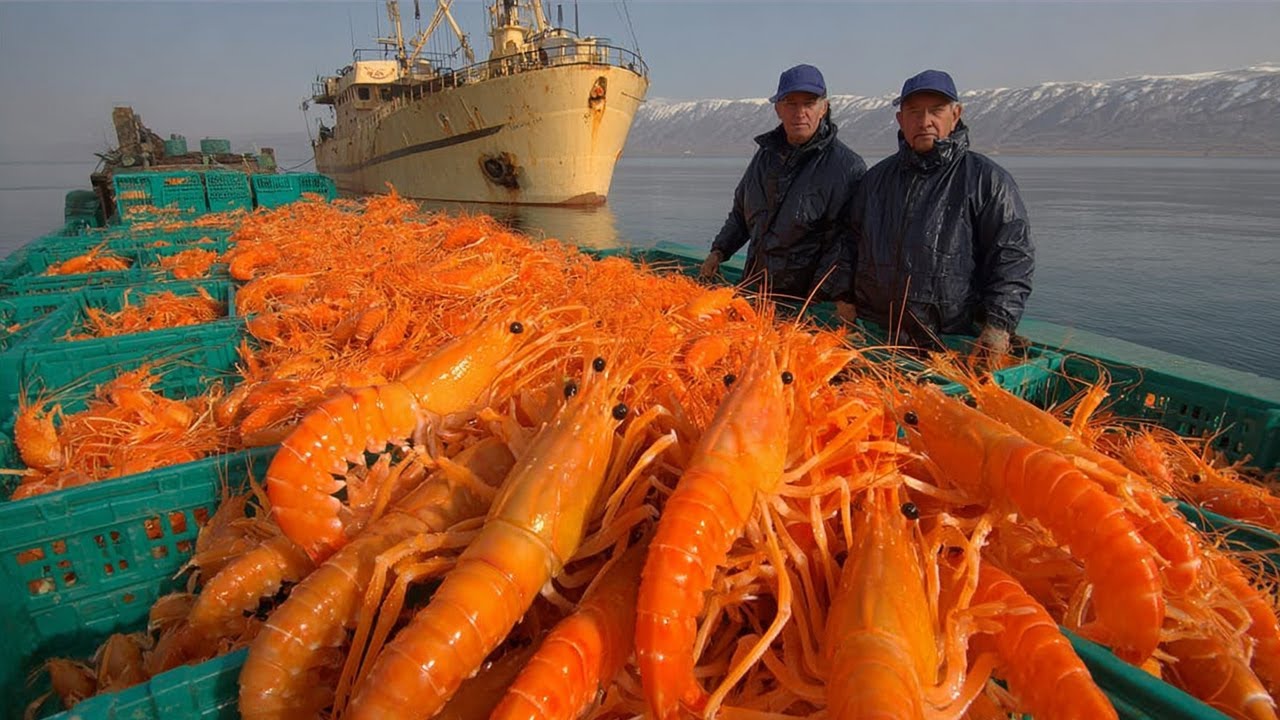 Unbelievable! 200 Tons of Shrimp Caught Daily by Pacific Fishermen ...