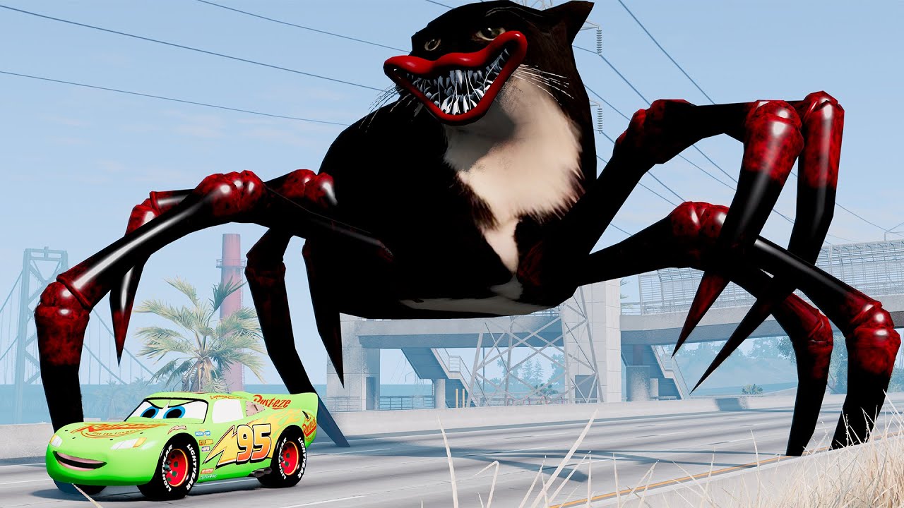 Epic escape from Lightning McQueen Eater, Maxwell Eater, Mack Eater ...