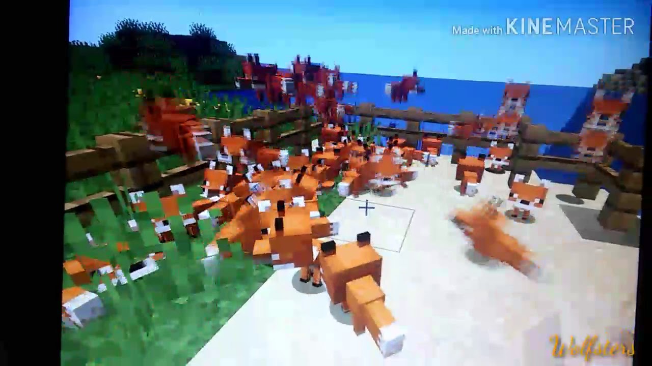 five minutes of Minecraft baby foxes sqeaking - YouTube