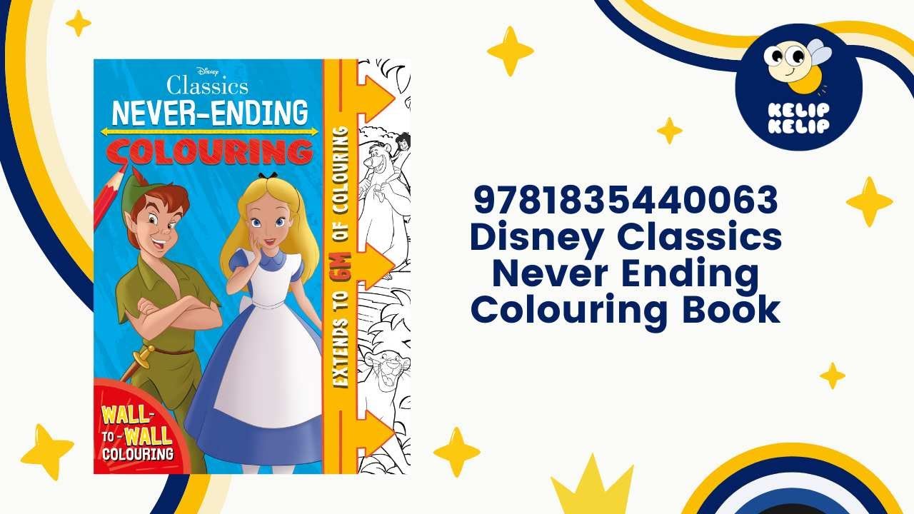 9781835440063 Disney Classics Never Ending Colouring Book With 6M Pull ...